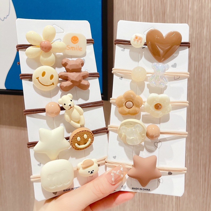 Jual Ikat Rambut Model Korea Lucu 1 Pack isi 5 Pcs - SH2015 | Shopee ...