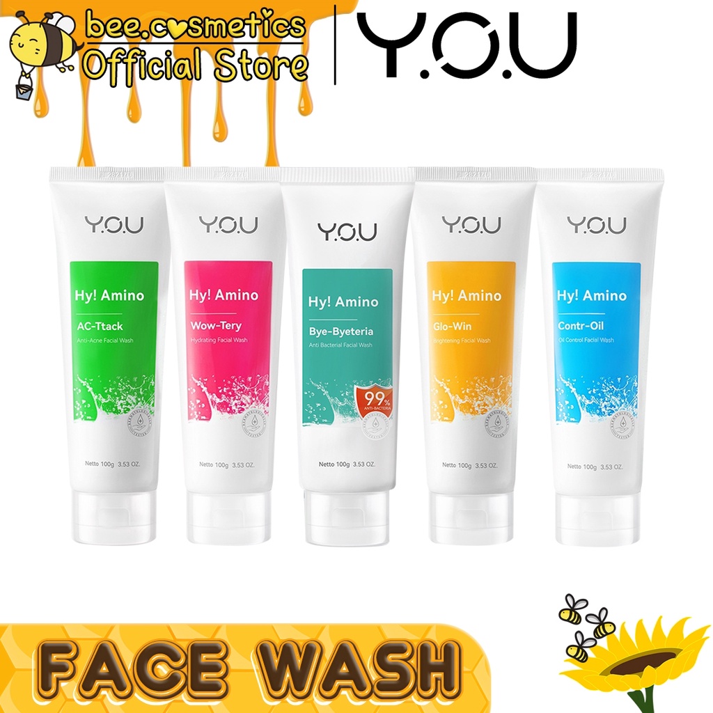 Jual Y.O.U BRIGHTENING FACIAL WASH HY! AMINO SERIES ( CONTROIL ...
