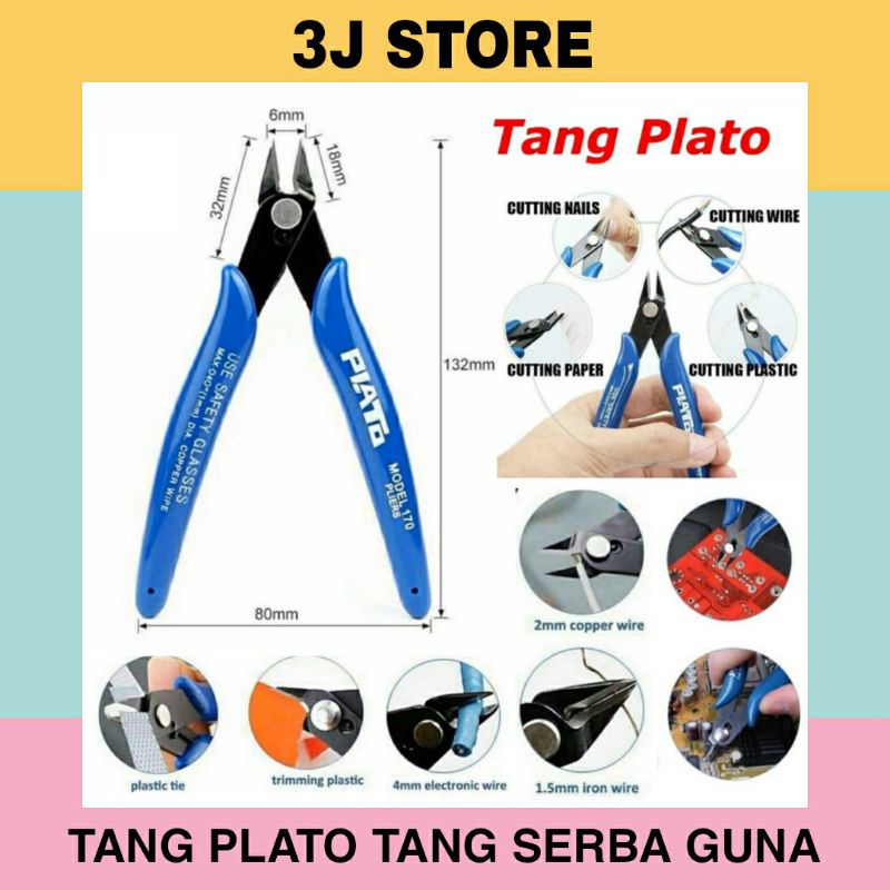 Jual TANG POTONG PLATO GUNTIL COIL / TANG POTONG KAWAT KABEL / TANG ...