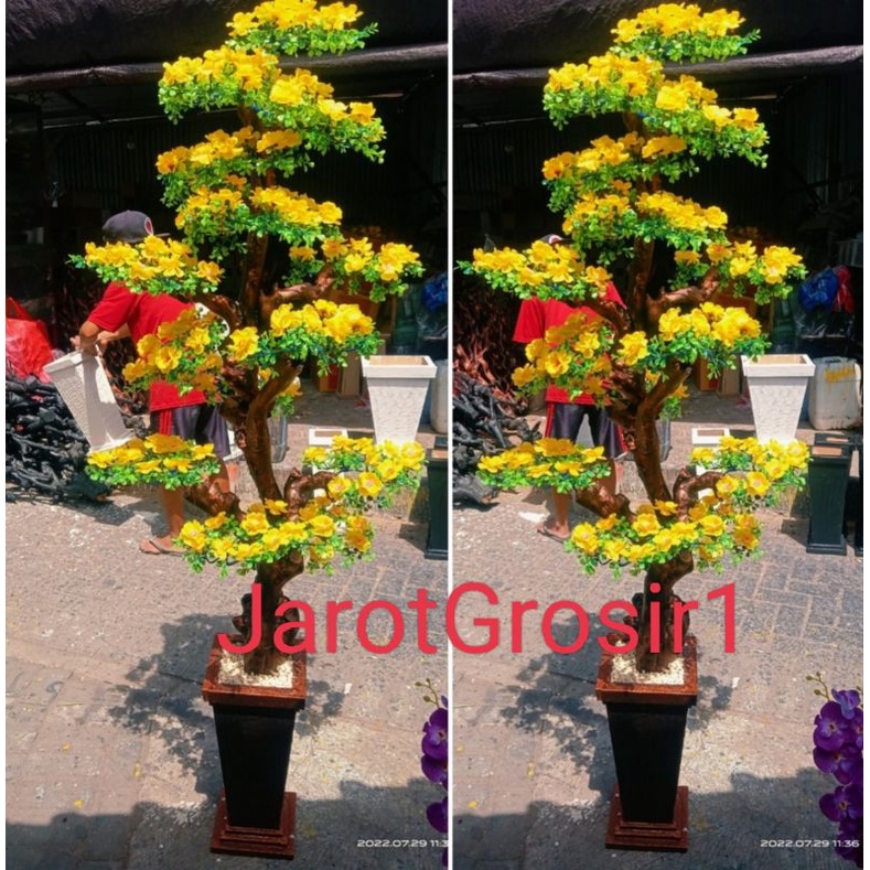 Jual TINGGI 175CM BUNGA HIAS DENGAN POT JUMBO // BUNGA HIAS SEMANGGI ...