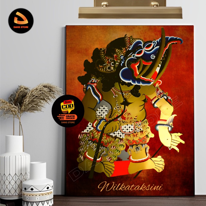 Jual Poster Wayang Kulit Wilkataksini Hiasan Dinding Aesthetic Bahan ...