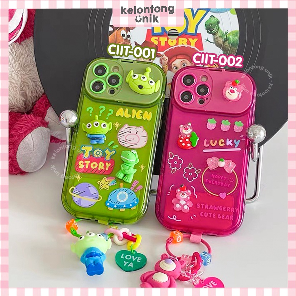 Jual Toys Story & Lotso Oval Flip Mirror Shockproof Case with Cutie ...