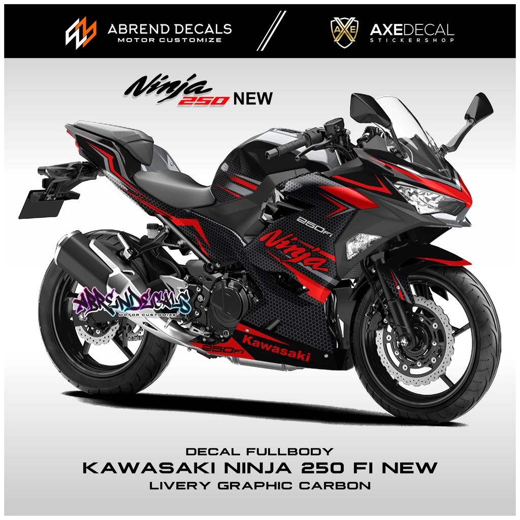 Jual Decal Fullbody Ninja 250 Fi New 2018 -2022 Graphic / Stiker Motor ...