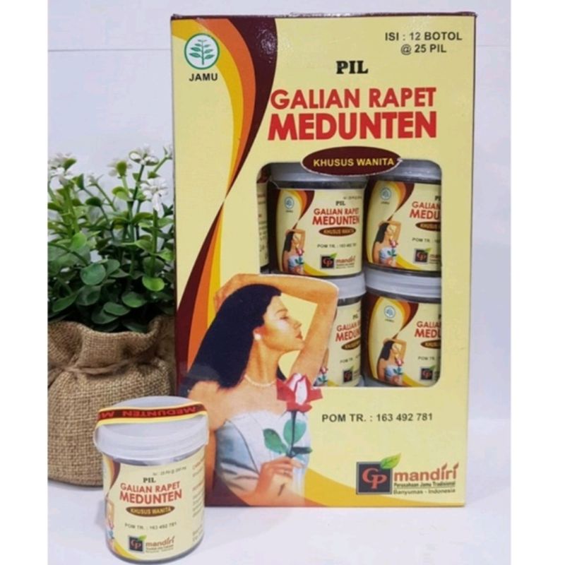 Jual PIL JAMU GALIAN RAPET MEDUTEN (satu botol isi 25 pil) | Shopee ...
