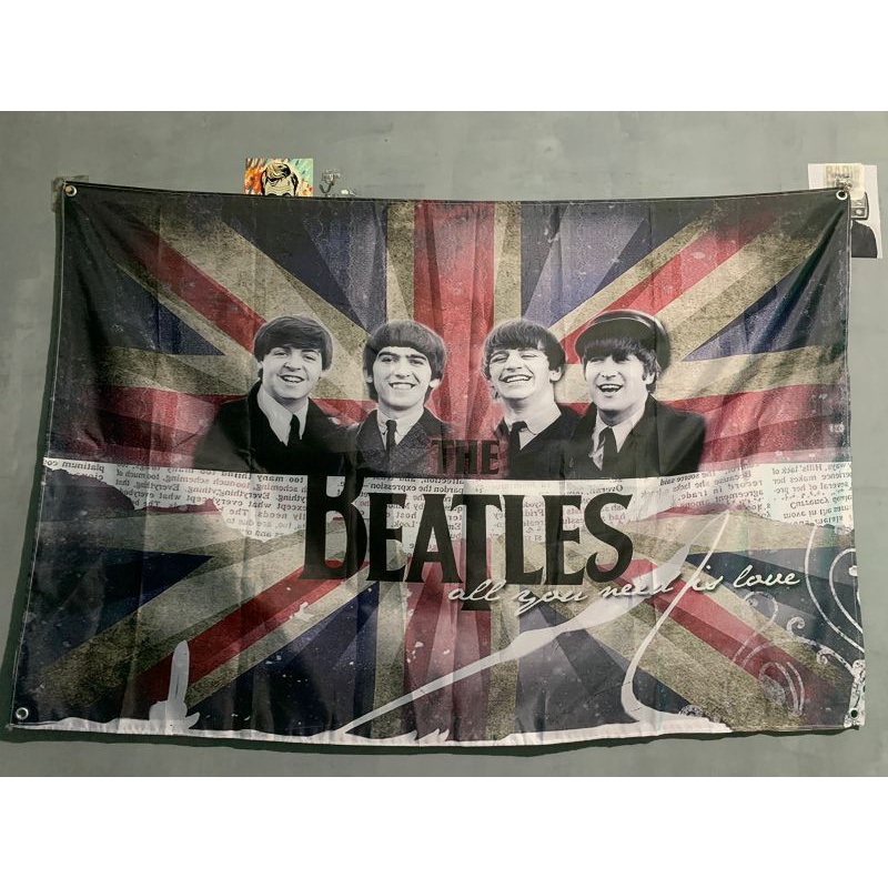 Jual Bendera/Flag/Tapestry/Poster Kain/Miniflag Band The Beatles ...