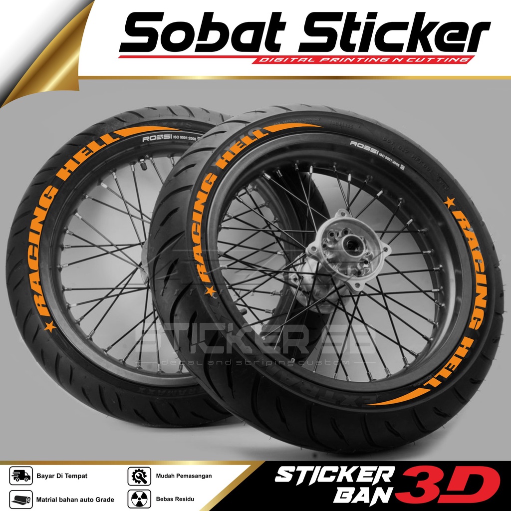 Jual Stiker Ban - Stiker Tire Bomb / Stiker Font Ban sticker ban 3D ...