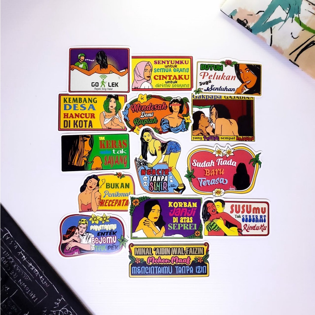 Jual Sticker Angkot Type B (Sticker Jadul Truk Motivasi) | Shopee Indonesia