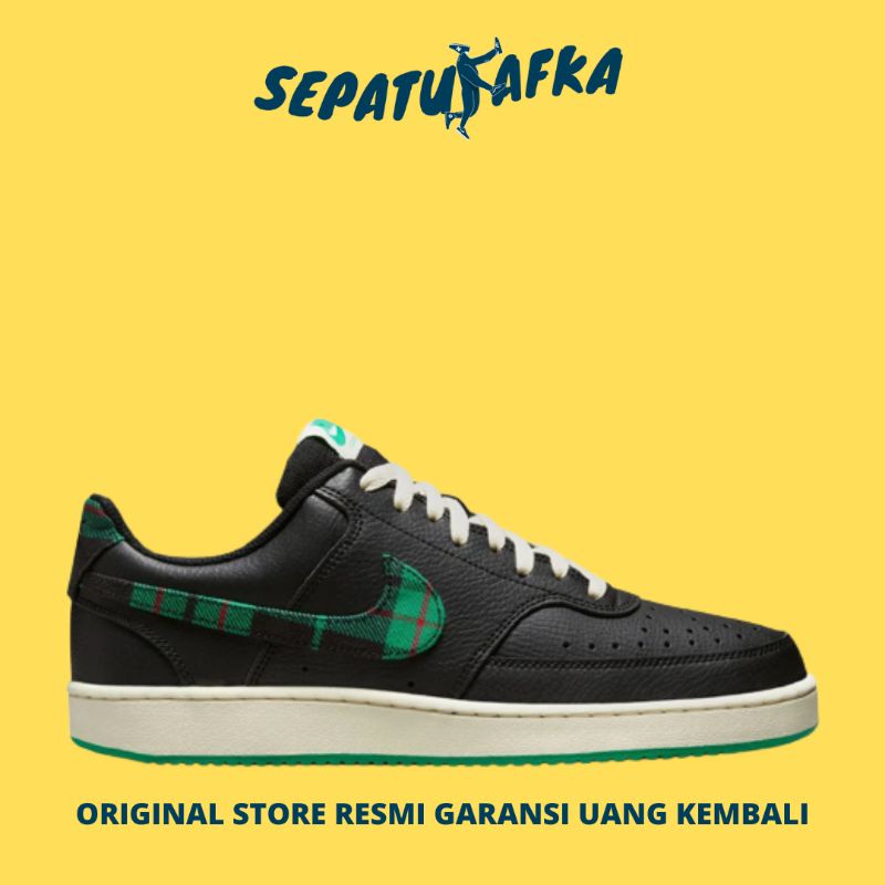 Jual Nike Court Vision Low Plaid Black Stadium Green Sepatu Sneakers ...