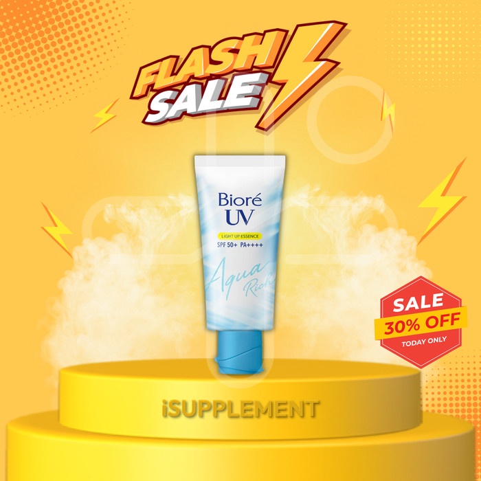 Jual Uv Face Sunscreen Aqua Rich Light Up Essence Spf 50+ Pa++++ Biore | Shopee Indonesia