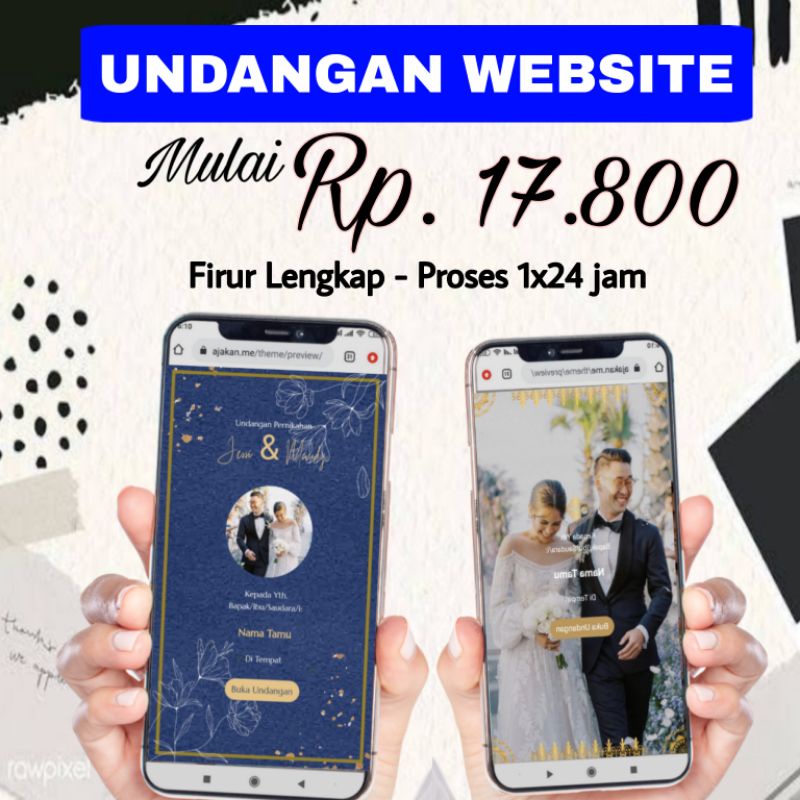 Jual Undangan Website Pernikahan Undangan Digital Nikah Murah dan Cepat ...