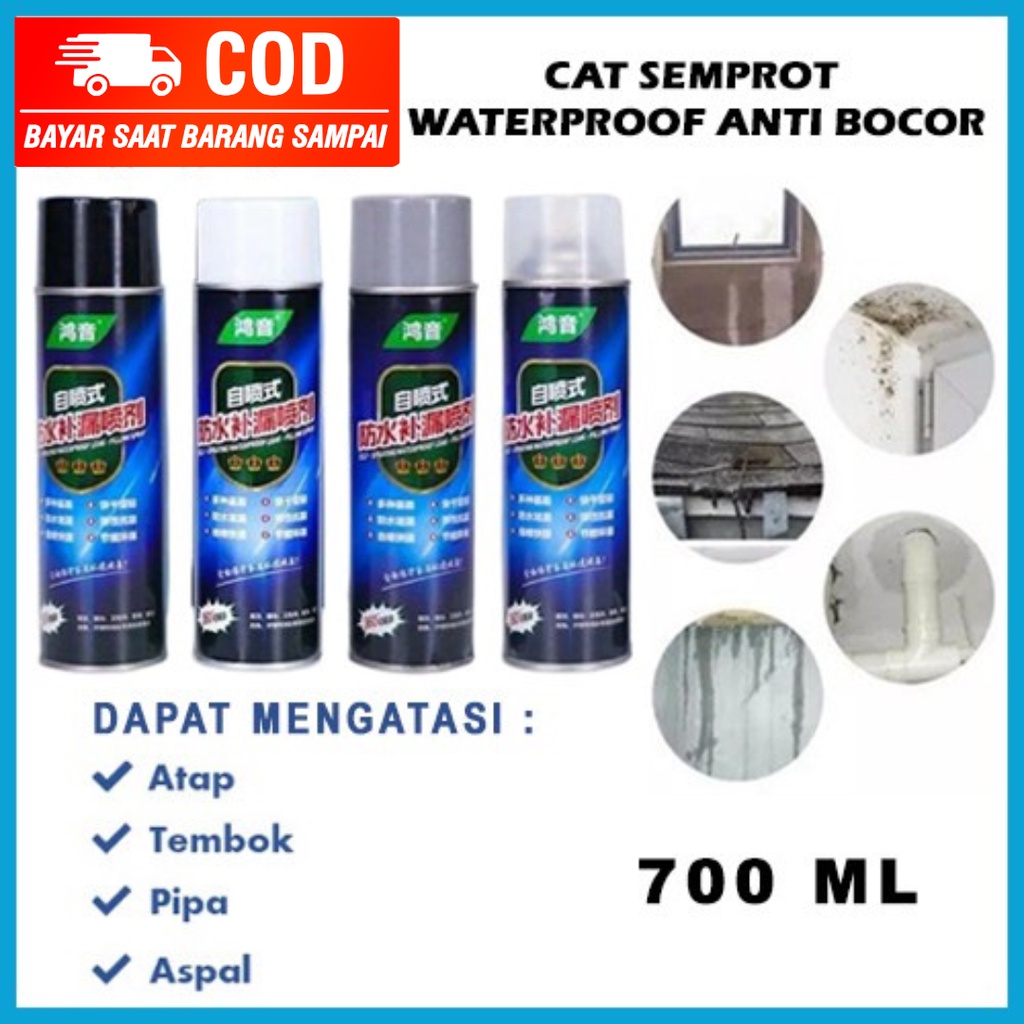 Jual Spray Anti Bocor Waterproof Pelapis Dinding Tembok Atap Plafon Cat ...