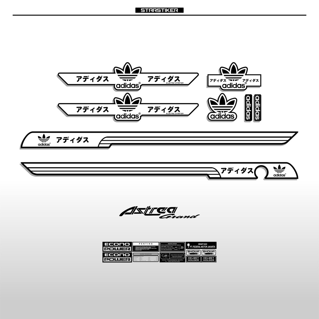 Jual HA2 / STRIPING ASTREA / GRAND / 1991 / 2000 / STICKER / STIKER ...