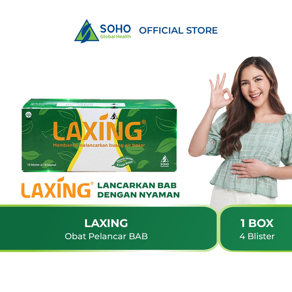 Jual Laxing Obat Pencahar / Sembelit / Konstipasi 25 strip- 100 kapsul ...