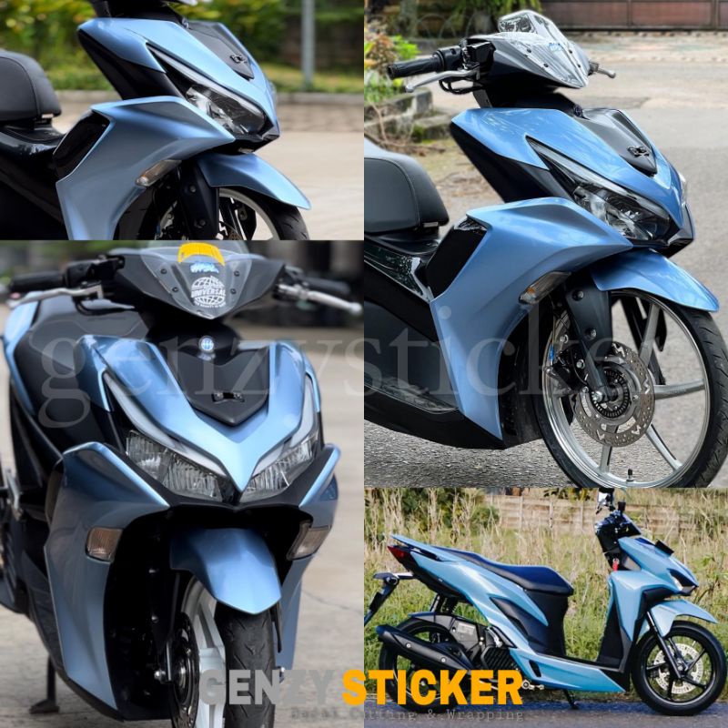 Jual stiker skotlet skyblue sticker biru candy scotlet metalik muda ...