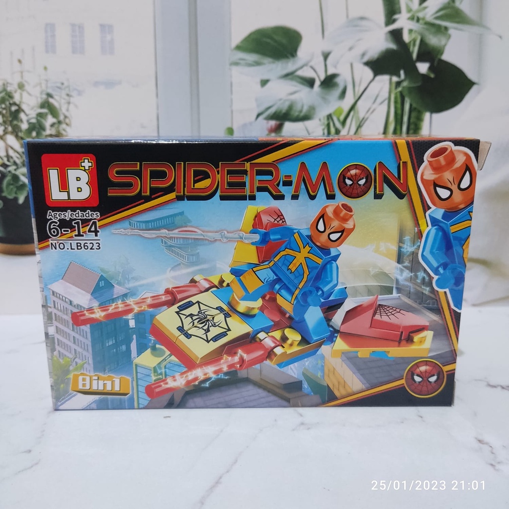 Jual Mainan Lego Super Hero Spiderman 8in1 6-14 / Mainan Lego Spider ...
