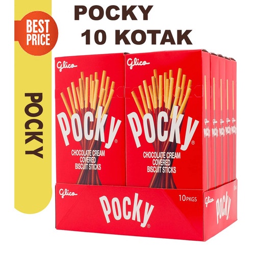 Jual Pocky Besar 1 Box Isi 10 / Pocky Reguler 47gr / Coklat, Strawberry ...