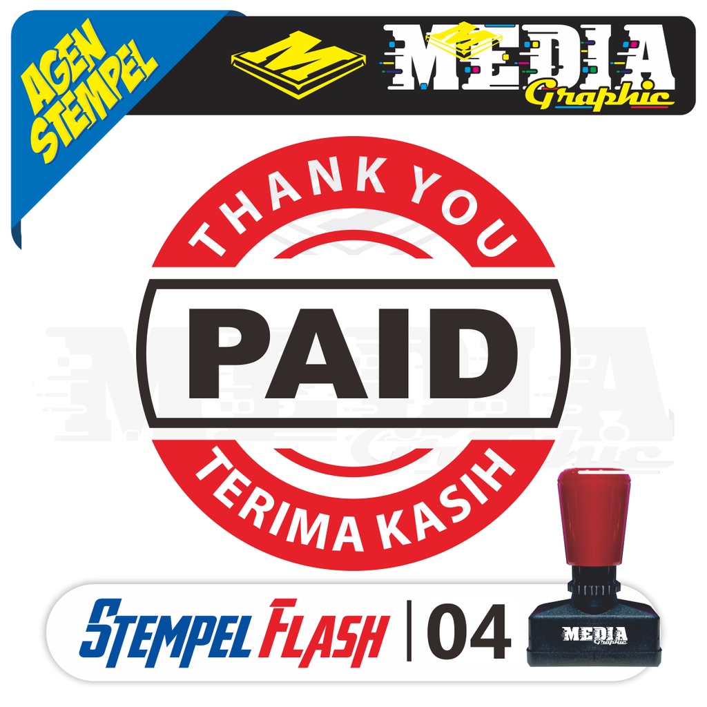 Jual CAP PAID / STEMPEL PAID BULAT / STEMPEL CUSTOM / STEMPEL MURAH ...