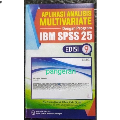 Jual Aplikasi analisis multivariate imb spss 25 - Imam ghozali - . | Shopee Indonesia