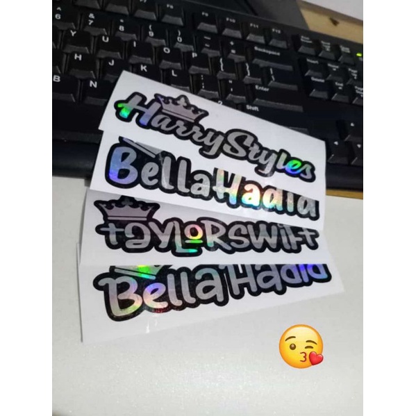 Jual STIKER STICKER NAMA TULISAN HOLOGRAM PRINT HOLOPRINT | Shopee ...