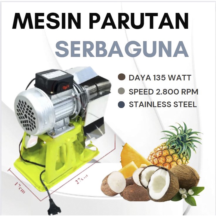 Jual mesin parutan singkong parutan wortel mesin dinamo mesin parut ...