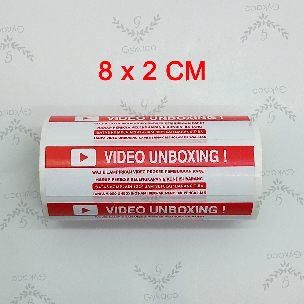 Jual Accesories Tas Stiker Peringatan Unboxing Sticker Label Pengiriman ...