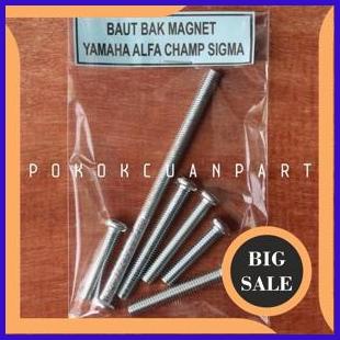Jual sparepart baut bak magnet mesin kiri Yamaha ALFA CHAMP SIGMA 2674N23 | Shopee Indonesia