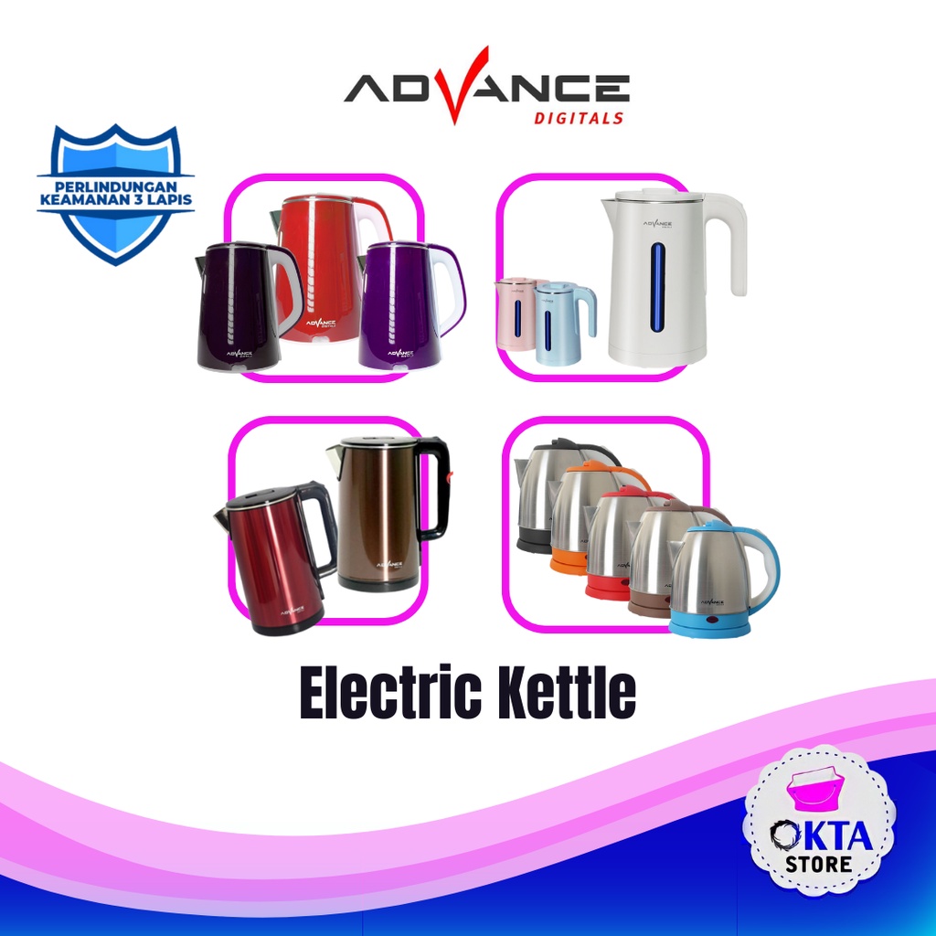 Jual Advance Elektrik Kettle Teko Listrik Stainless AK 151 181 182 183 ...