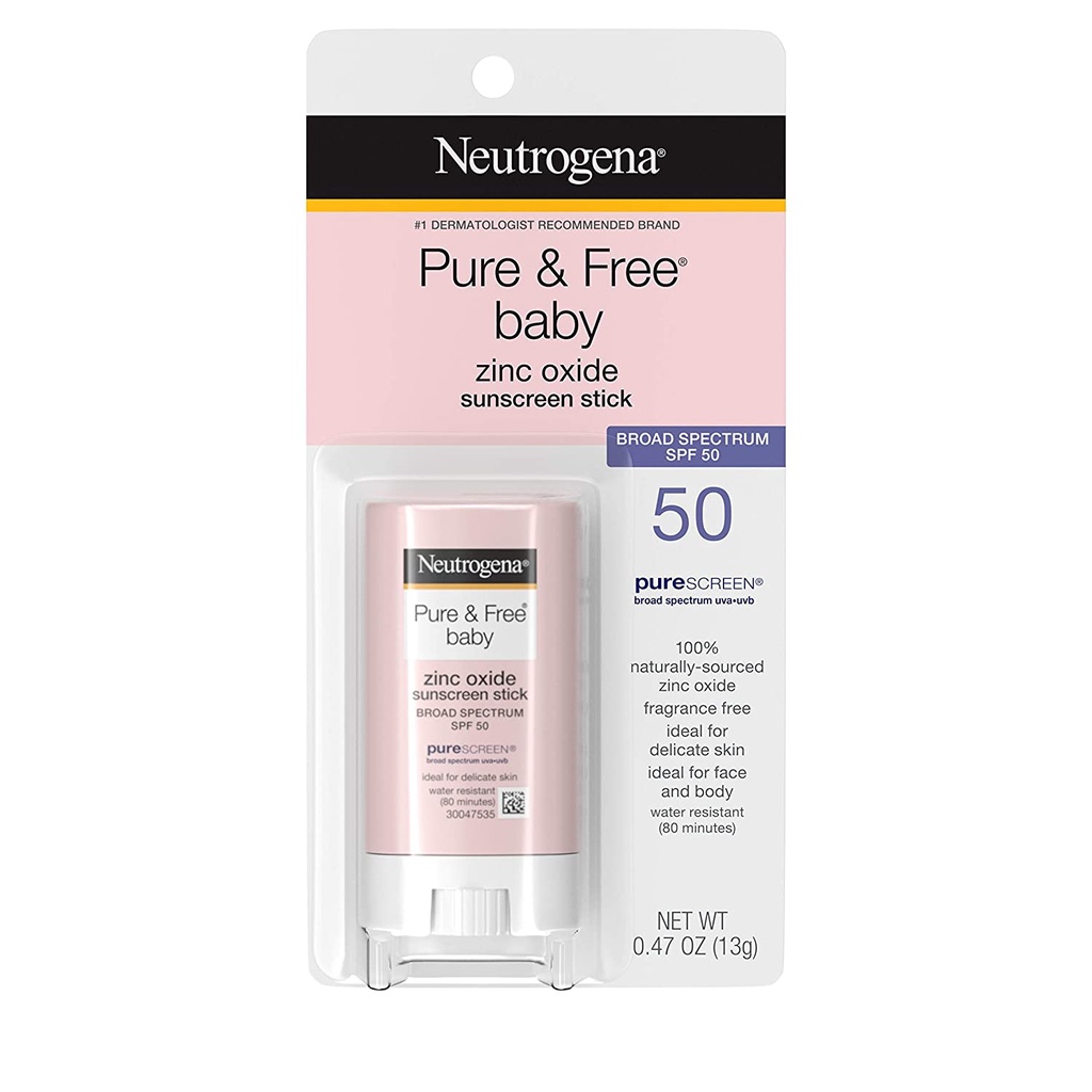 Jual Neutrogena Pure & Free Baby Mineral Sunscreen Stick SPF 50, 13 Gr ...