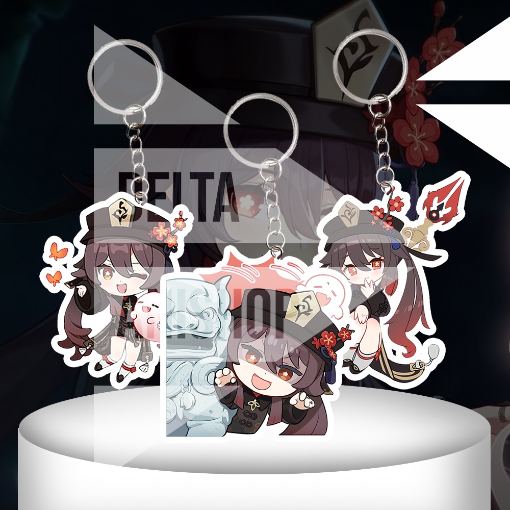 Jual Gantungan Kunci / Keychain / Gantungan HP - Genshin Impact - Hu Tao | Shopee Indonesia