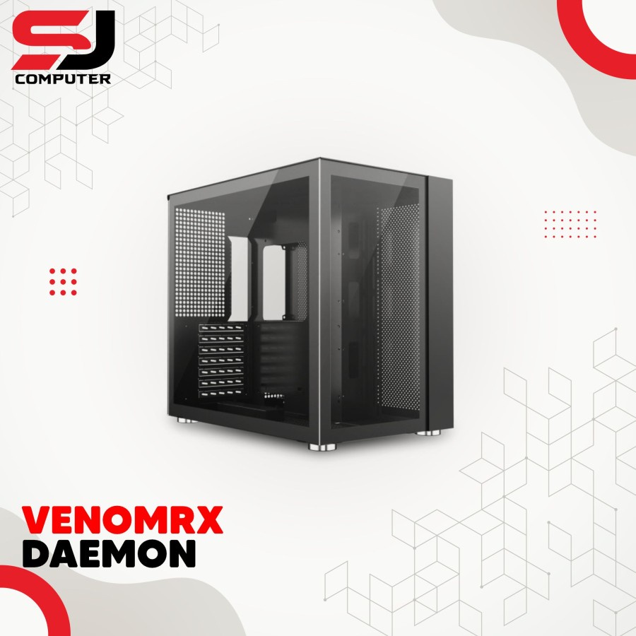 Jual Casing PC VENOMRX DAEMON ATX Temper Glass Gaming Case | Shopee ...