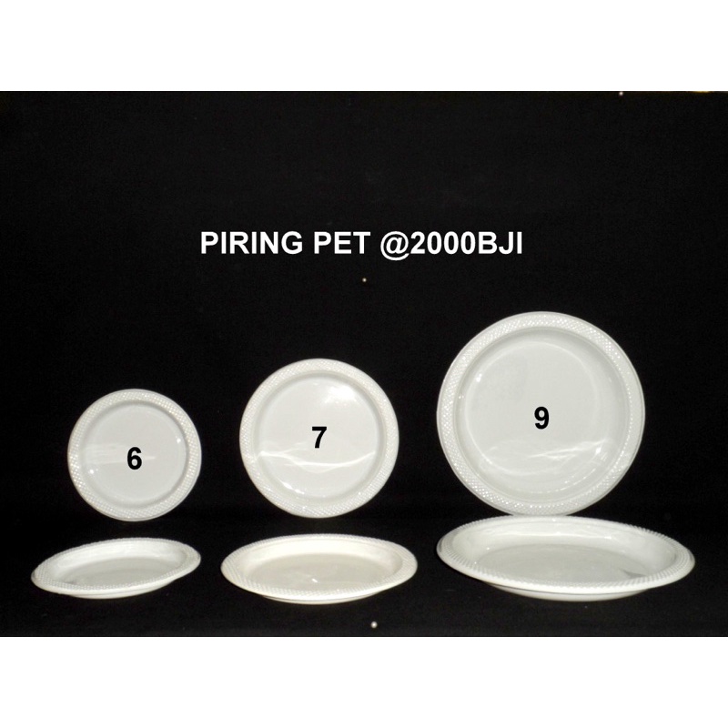 Jual piring plastik putih ukuran kecil tanggung besar | Shopee Indonesia
