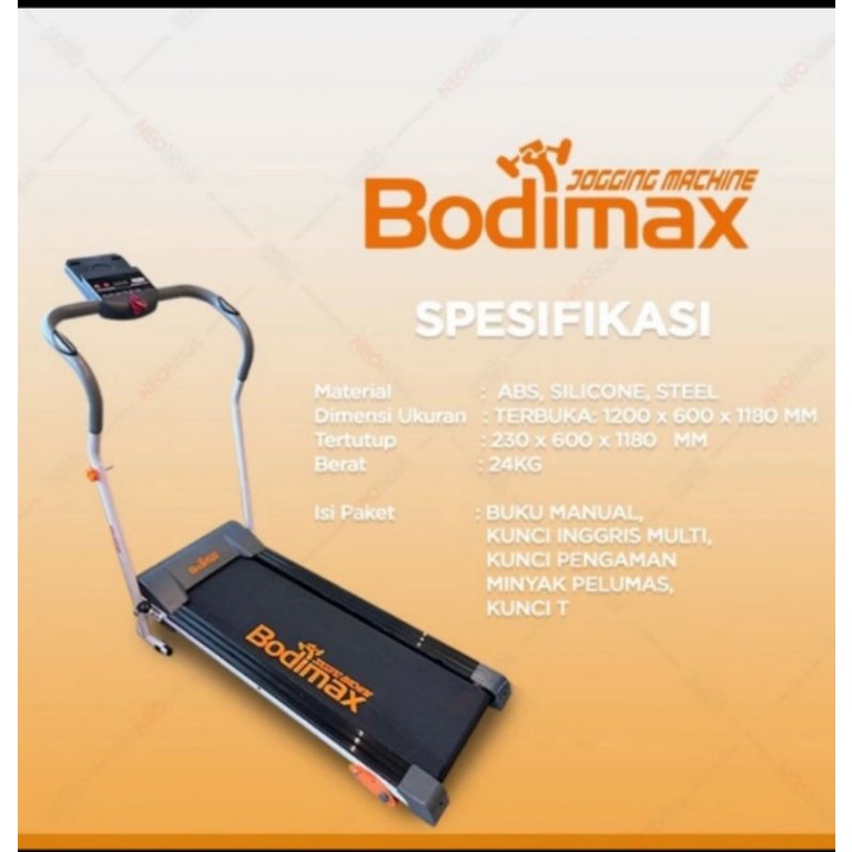 Jual Bodimax jogging Machine ONGKIR = 0 FREE garansi resmi Bodimax ass ...
