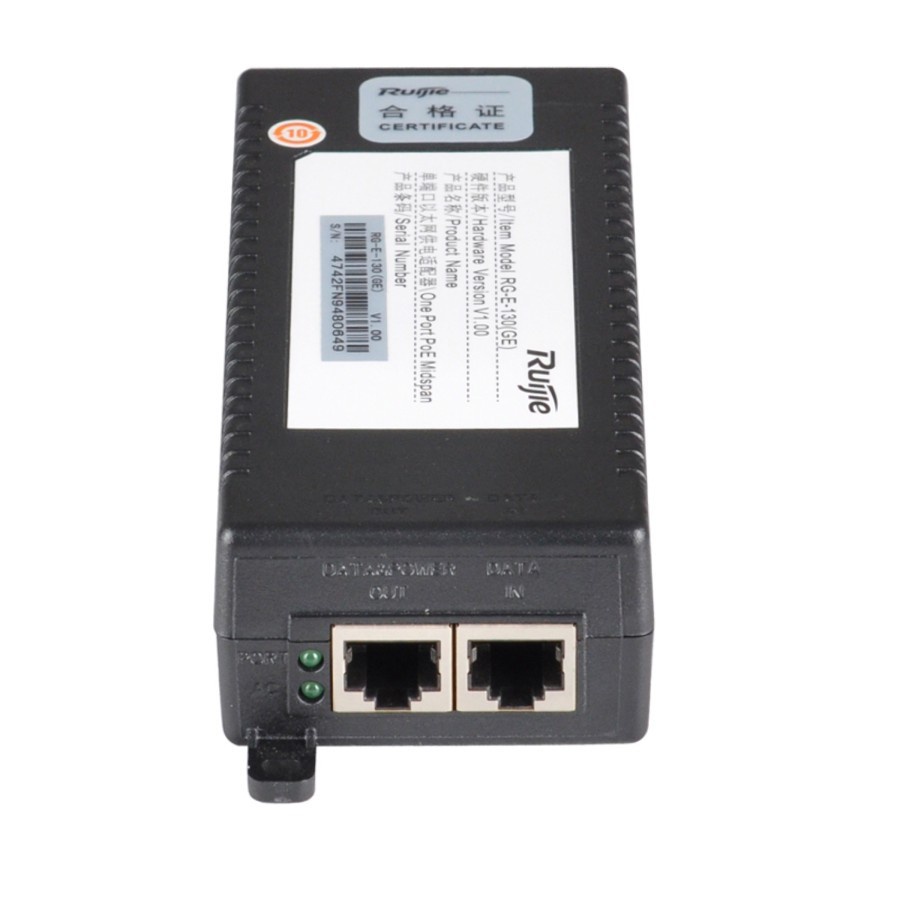 Jual Ruijie PoE Adapter RG-E-130(GE) Power Injector Ruijie 130 | Shopee ...