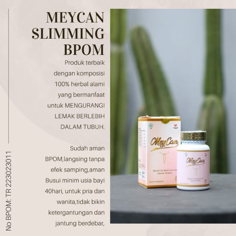 Jual (TERLARIS) MEYCAN SLIMMING BPOM Pelangsing Herbal Slim Alami (Pil ...
