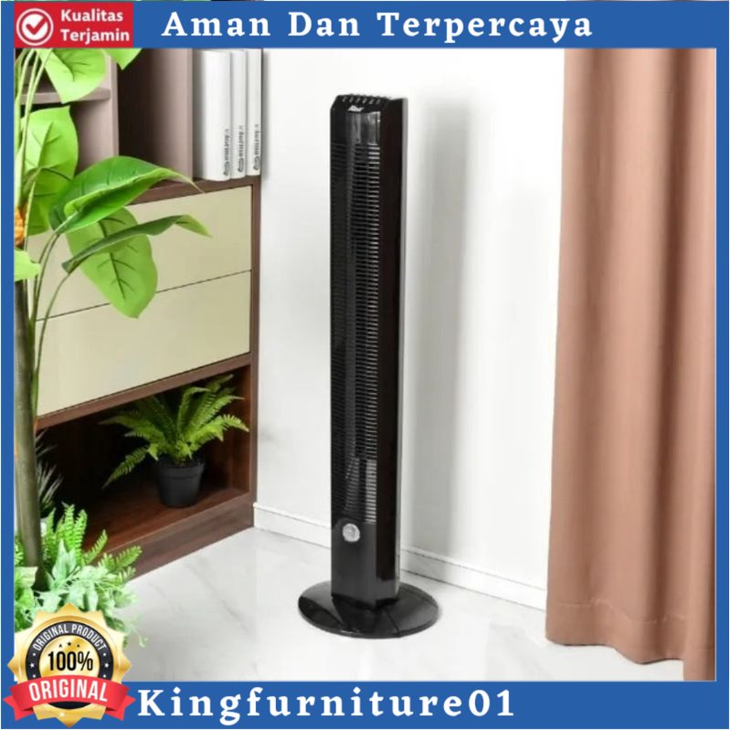 Jual kipas angin tower kipas berdiri hitam dilengkapi remote kris by krisbow | Shopee Indonesia