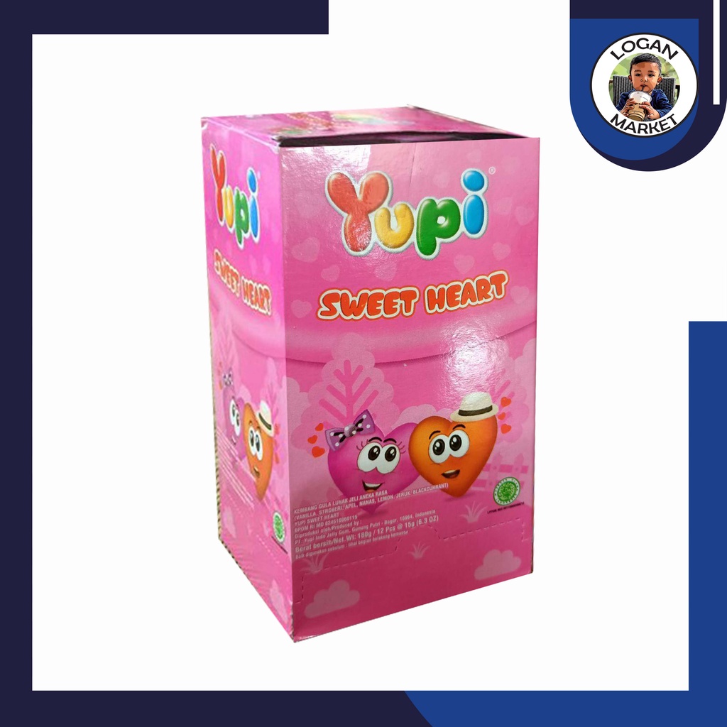 Jual Permen Yupi Sweetheart Sweet Heart Box Isi 12Pcs 12 Pcs | Shopee ...