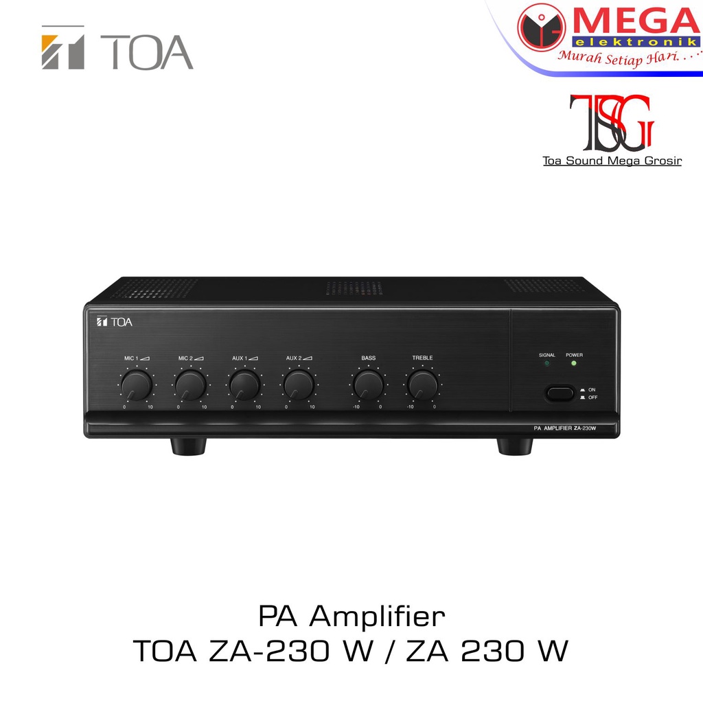 Jual TOA AMPLIFIER ZA-230 W MIXER POWER 30 WATT 100 % ORI | Shopee Indonesia
