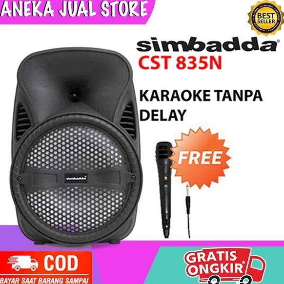 Jual SPEAKER AKTIF SIMBADDA CST 835N PORTABLE AMPLI MEETING FREE MIC ...