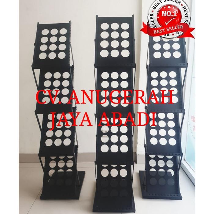 Jual RAK SUSUN BROSUR BESI 4 susun / Rak Display | Shopee Indonesia
