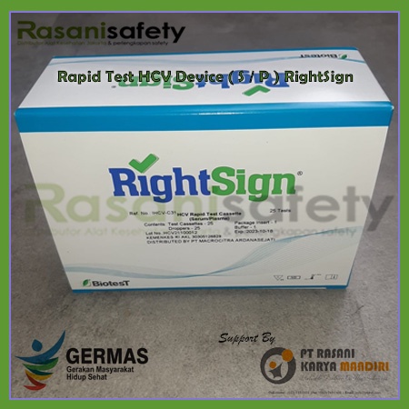 Jual RightSign Device Test HCV Isi 25 Alat Tes Kit Cassette Right Sign ...