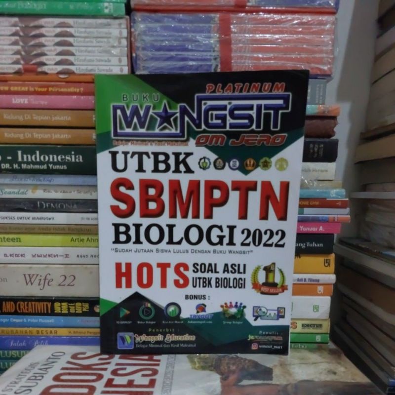 Jual BUKU ORIGINAL BUKU WANGSIT OM JERO UTBK SBMPTN 2022 BIOLOGI BEKAS | Shopee Indonesia