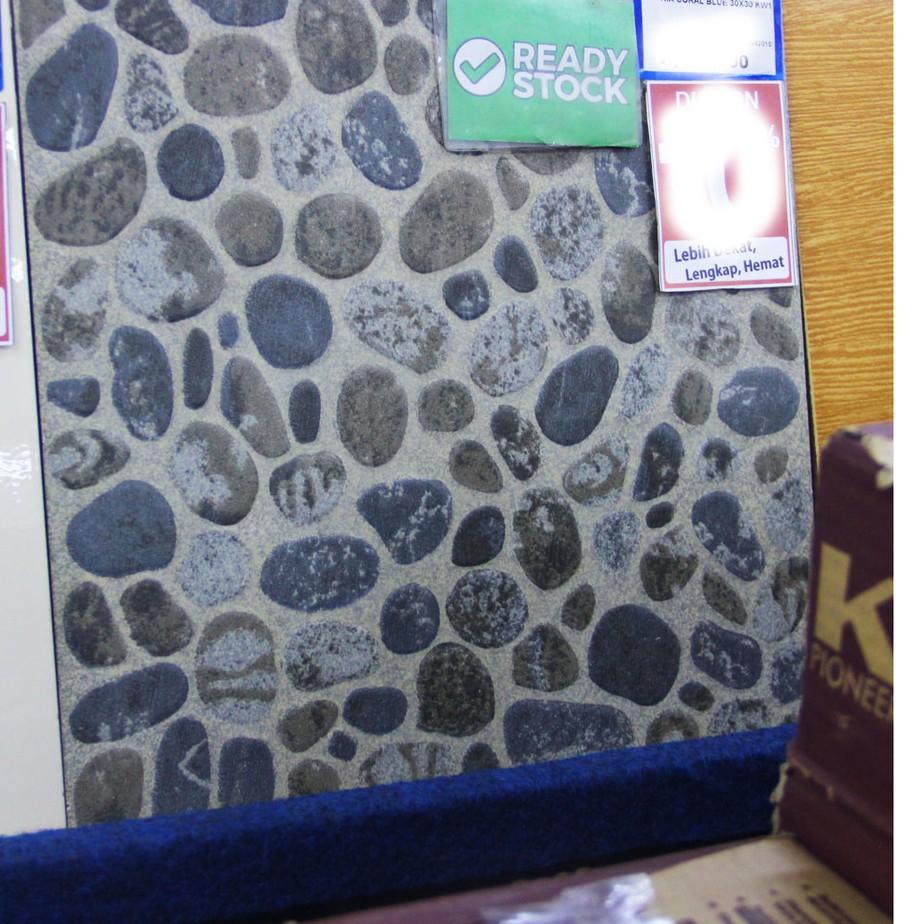 Jual KIA - Keramik Lantai Kamar Mandi Kasar Floor Tile Coral Blue 30X30 ...