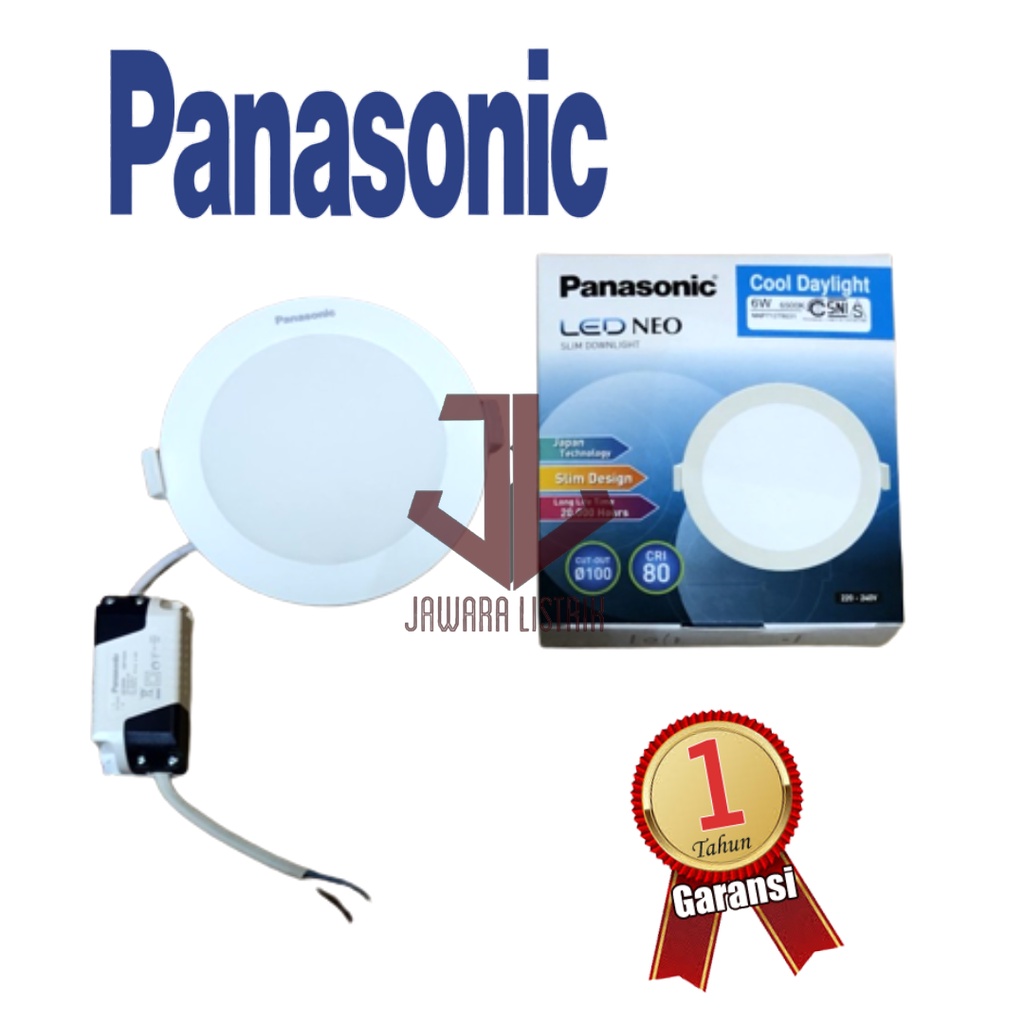 Jual LAMPU DOWNLIGHT SLIM LED NEO BULAT IB 6W 6 W WATT PANASONIC SNI | Shopee Indonesia