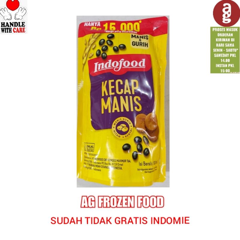 Jual Indofood kecap Manis Refill 520 ml ( Sudah TDK gratis indomie ...