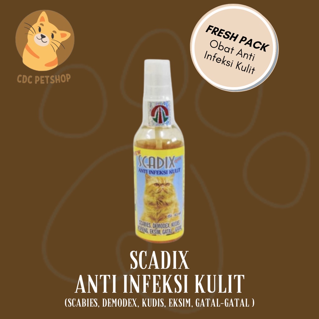 Jual Obat Scabies Kucing Scadix Spray 60ml | Shopee Indonesia