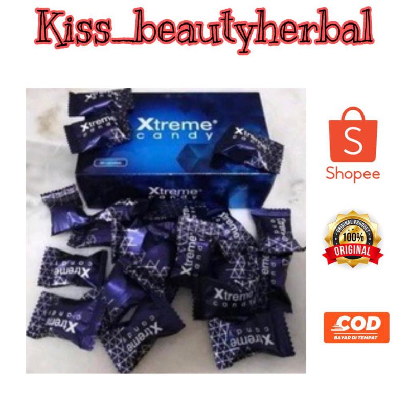 Jual Xtreme Candy Original 30 Pcs - Permen Xtreme Suplemen Pria Herbal ...
