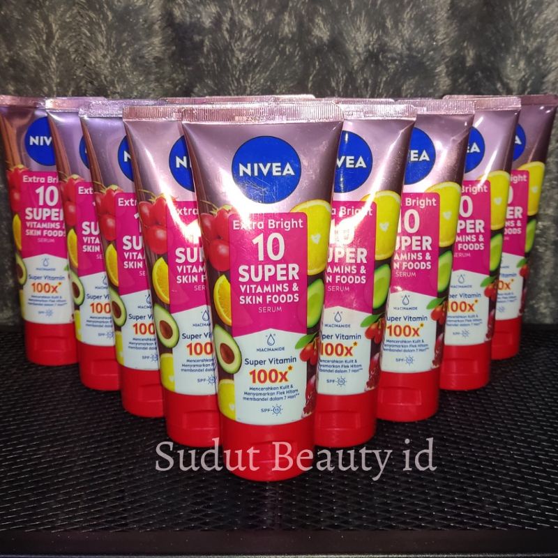 Jual NIVEA BODY SERUM NIVEA EXTRA BRIGHT 10 Super Vitamins Skin Foods ...