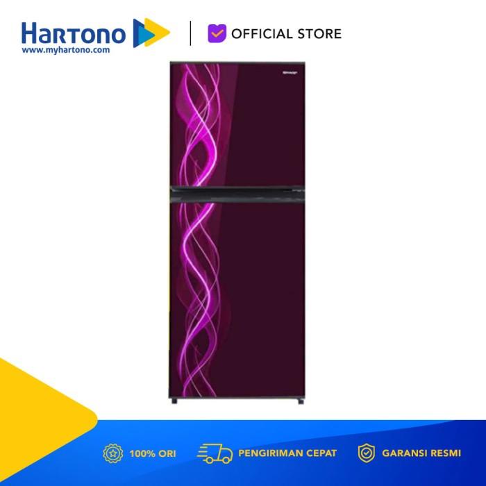 Jual Sharp Kulkas Kecil 2 Pintu Small 2 Door Refrigerator SJ197NDVP2 | Shopee Indonesia