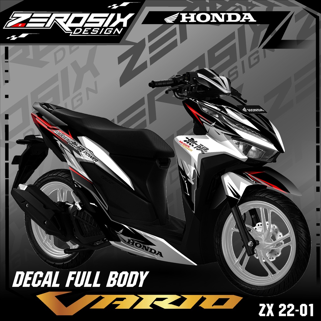 Jual Decal Sticker Honda Vario 125 150 2018 FULL BODY Mugen Power ...
