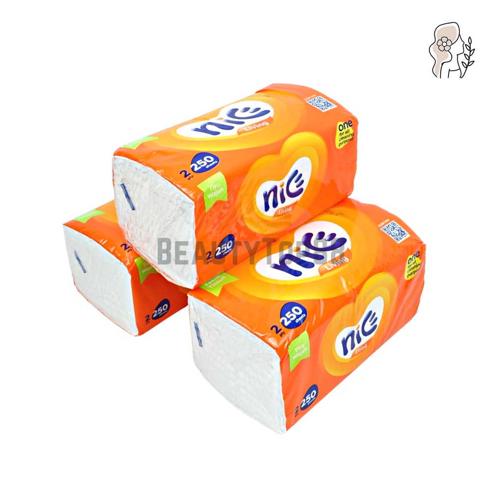 Jual Tissue Nice isi 250 Sheets / Facial Tisu Wajah 2 Ply 250s | Shopee ...
